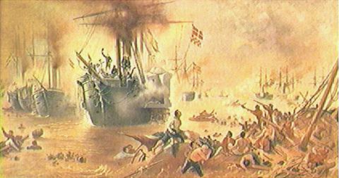 Estudo para a Batalha do Riachuelo | Enciclopédia Itaú Cultural